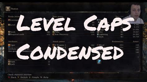 Dark Souls 3 Stats Condensed Version Hard Caps Youtube