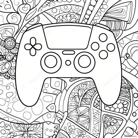 Ps5 Controller Coloring Page 28823 23247