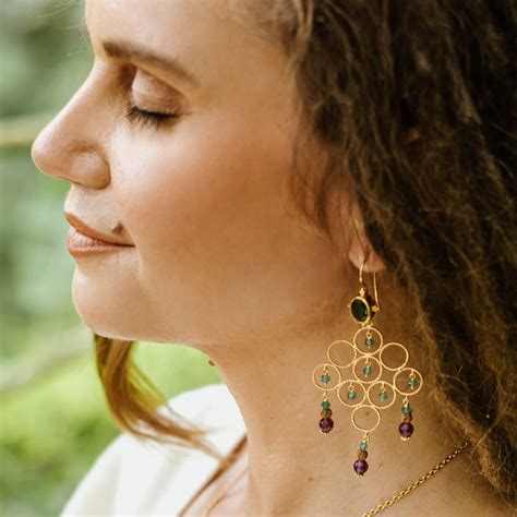 Shivaloka Devika Blessing Goddess Earrings Shivaloka