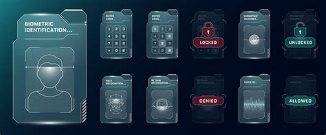 Biometric Id Hud Elements User Face Voice Recognition Gui Fui Digital Interface Person