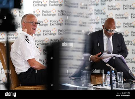 Metropolitan Police Commissioner Sir Mark Rowley Left In Conversation