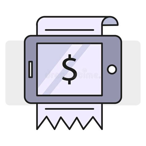 Scanner Tablet Icon Self Service Vector Illustration Stock Image Stock Vector Illustration