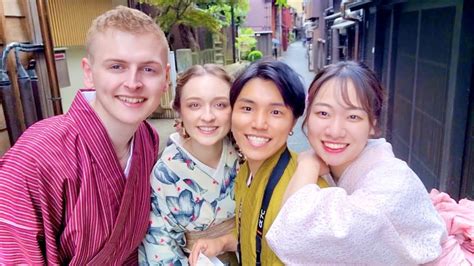 Kimono Double Date With Our Couple Opposites Amwf And Wmaf ⏐japanese British Couple Youtube