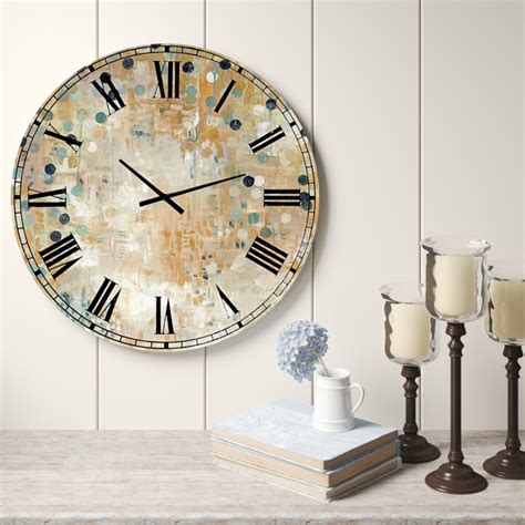 Poulin Round Wall Clock Foter