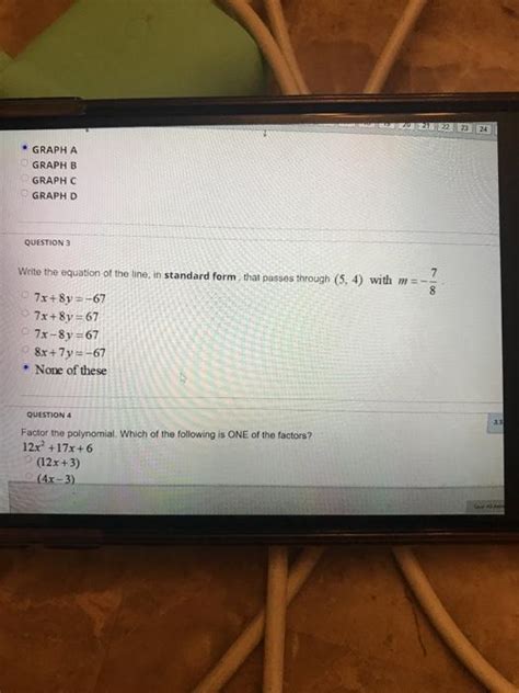 Solved • Grapha Graphb Graph C Graphd Question 3 Write The