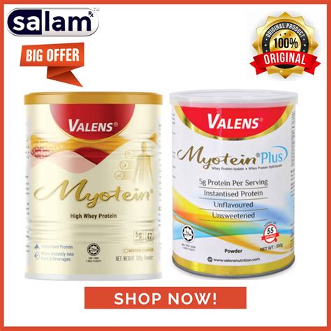 Ready Stock Valens Myotein High Whey Protein Myotein Plus