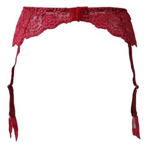 Wine Red Lace Floral Sexy Garters Belts For Stocking New Fashion