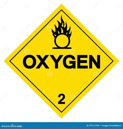 Oxygen Class 2 Symbol Sign Vector Illustration Isolate On White