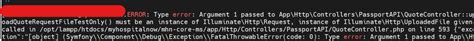 Error Argument 1 Passed To Appuploadquoterequestfiletestonly