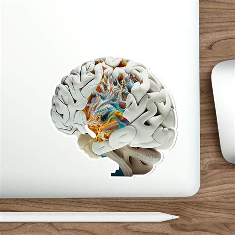 Quantum Brain Die Cut Sticker Anatomyaia