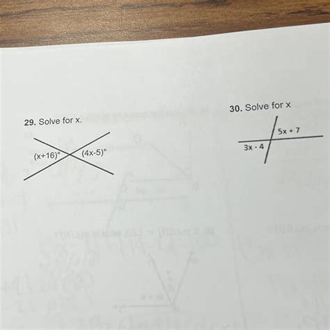 Geometry Solve For X