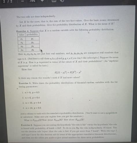 Solved Exercise Suppose The Random Variable X Takes Chegg