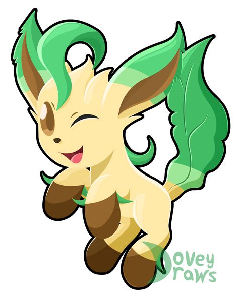 Leafeon Chibi By Doveydraws On Deviantart
