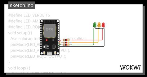 Semaforo 1 Wokwi Esp32 Stm32 Arduino Simulator