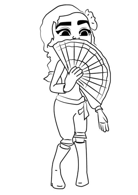 Subway Surfers Coloring Page