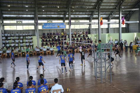 ကာကွယ်ရေးဦးစီးချုပ် လေ တံခွန်စိုက်ဒိုင်း ဘော်လီဘောပြိုင်ပွဲ ဖွင့်ပွဲပ