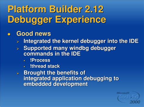 Ppt Building Embedded Systems With Windows ® Ce Platform Builder 30 David Streams Lead
