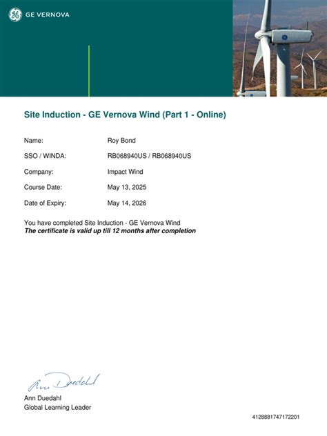 Site Induction Certificate Pdf
