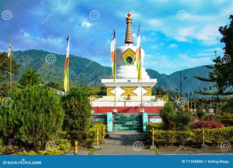 Buddhist Temple In Hill Top Of Itanagar Arunachal Pradesh Indo China