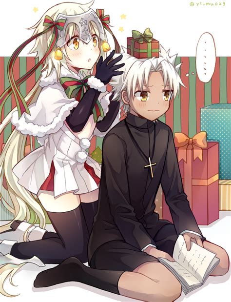 jeanne d arc alter santa lily and amakusa shirou fate and 1 more