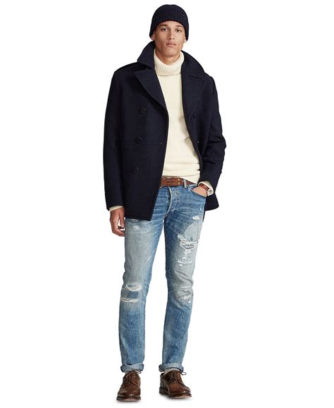 Polo Ralph Lauren Polo Melton Peacoat Navy Cheapundies