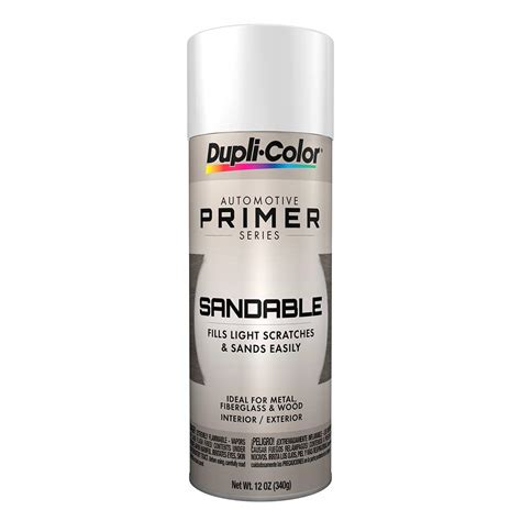 Sandable White Primer Spray 12oz Multi Purpose Dupli Color Whistle Stop Hobby And Toy Sandable White Primer Spray 12oz Multi Purpose Dupli Color Whistle Stop Hobby And Toy