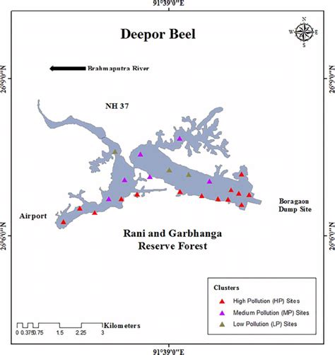 Spatial Distribution Of The Three Clusters Based On Their Resemblance