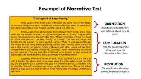 Narrative Text In English Pptx