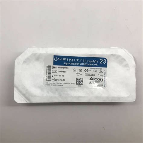 Alcon 8065751196 Infinti Ultravit 23ga Anterior Vitrectomy Pak X Gb