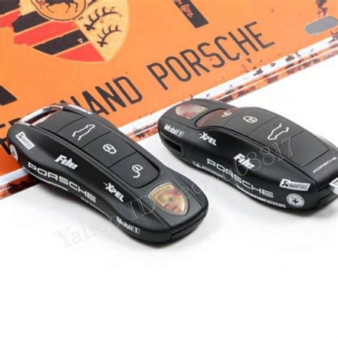 【未使用】送料無料 ポルシェ キーカバー キーケース パナメーラ ボクスター 718 カイエン 911 ケイマン マカン タイカン リモコン