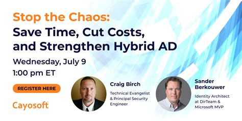 Upcoming Events Cayosoft