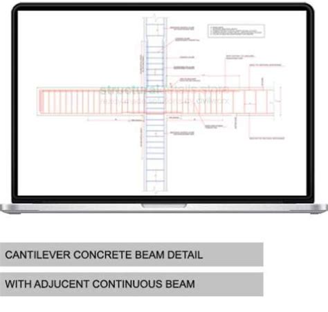 Reinforced Concrete Nonconstant Alternating Width Cantilever Slab Detail