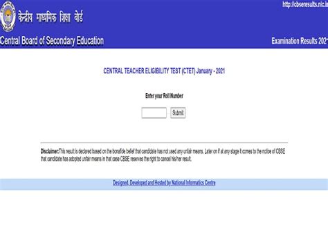 Ctet Result 2021 January Declared Check Direct Result Link At Ctetnic