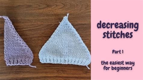Learn How To Decrease Stitches Super Easy Part 13 Beginner