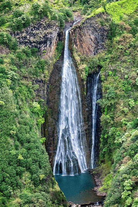 Jurassic Falls Kauai Hawaii Usa Photograph By Jim Engelbrecht Fine