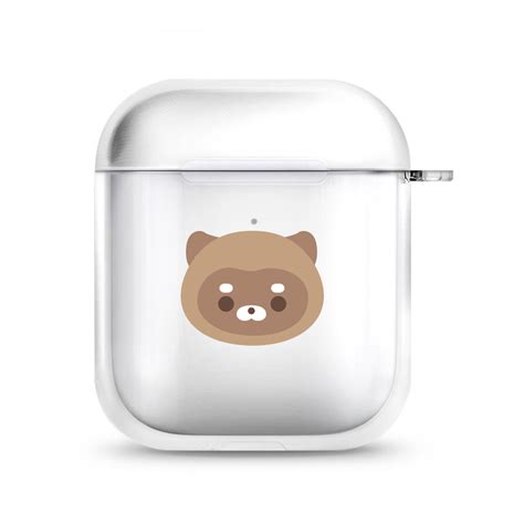 에어팟 12세대 케이스 투명 하드 너굴심플키링포함 무선충전 스탠드너구리 커플 에이블리