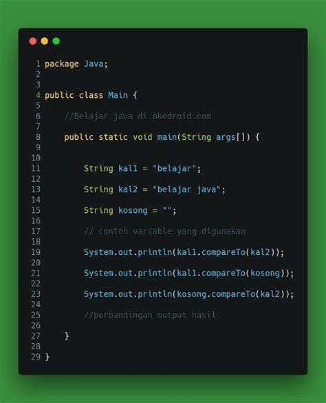 Belajar Mengenal Fungsi Compareto String Pada Jadwal Java Java Media Kita