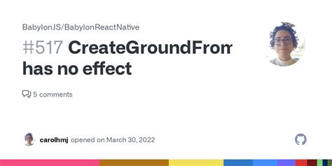 Creategroundfromheightmap Has No Effect Issue Babylonjs Babylonreactnative Github