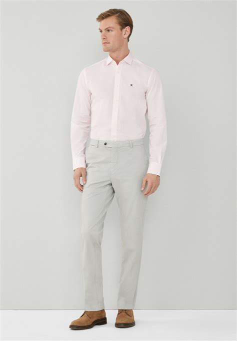 Hackett London Essential Fine Bengal Stripe Shirt Pink Zalandode