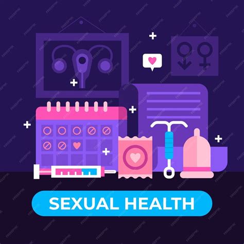평면 디자인 성교육 그림 프리미엄 벡터