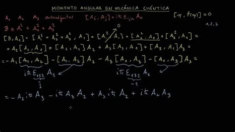 Momento Angular En Mecánica Cuántica Mecanicos Valencia
