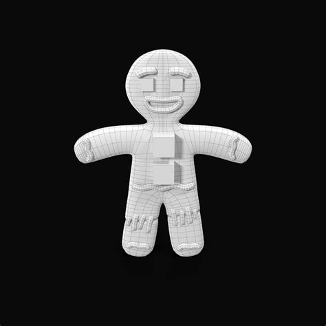 Gingerbread Man Rigged 3d Model
