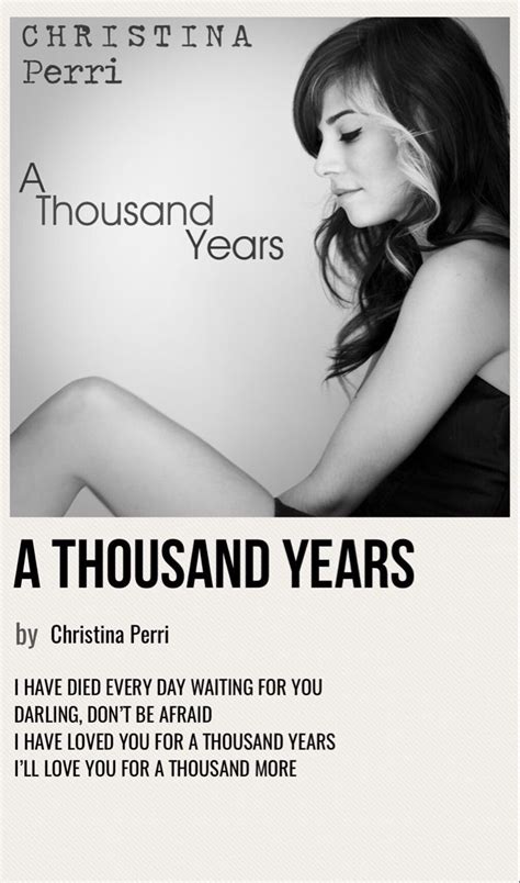 A Thousand Years Christina Perri Artwork