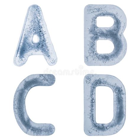 Alfabeto Del Hielo Imagen De Archivo Imagen De Aislado