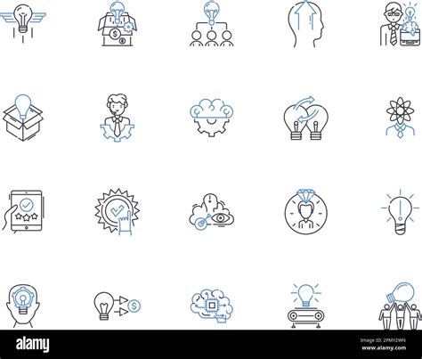 Idea Generation Outline Icons Collection Ideas Generation