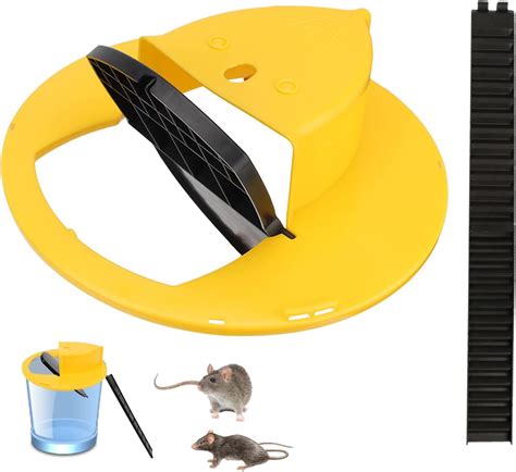 Amazon.com : Mouse Trap Flip N Slide Bucket Lid Mouse Trap Humanized Mousetrap Reset Design ...