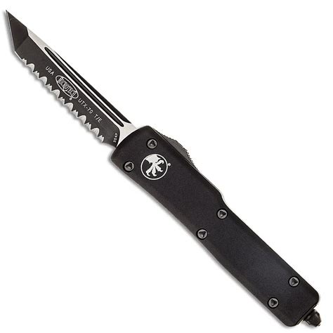 Microtech Utx 70 T E Black Tactical Full Serrated 149 3t American Edge Knives