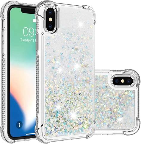 Compatible With Iphone X Case Glitter Liquid Cute Clear Phone Case