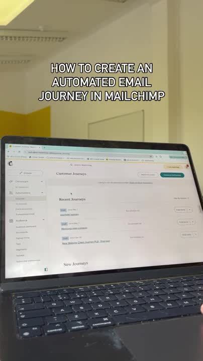 How To Create An Automated Email Journey In Mailchimp Bold Online