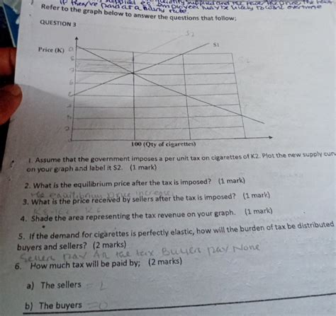 Question 3 Refer To The Graph Below To Answer The Questions That Follow